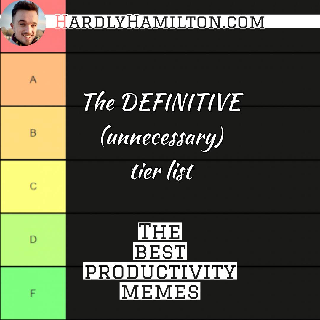 Ranking the absolute best productivity memes – Hardly Hamilton